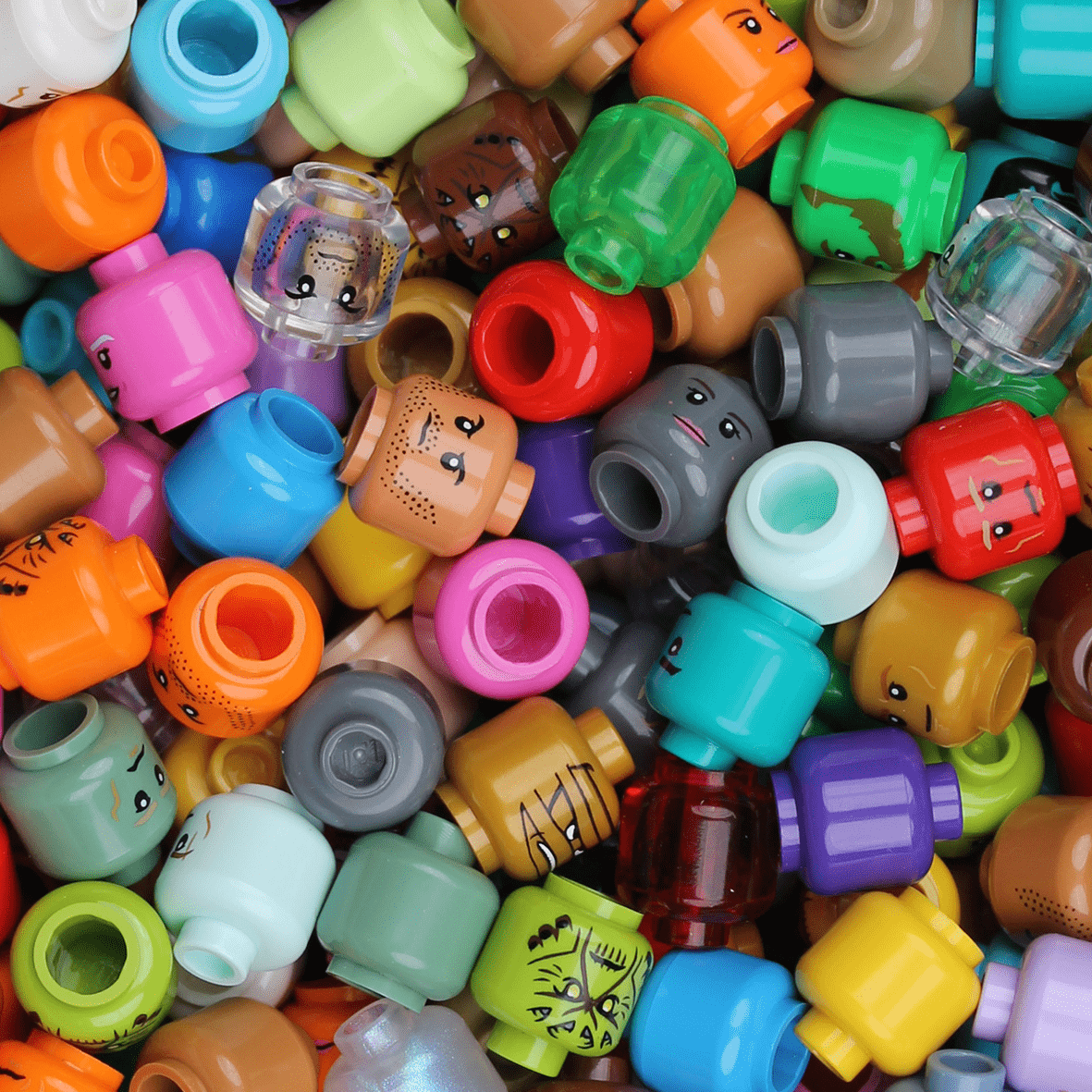 Assorted Ten Head Pack – Orbital Minifigs
